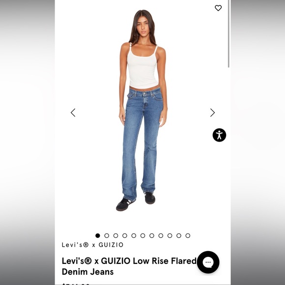 Danielle Guizio | Jeans | Levis X Guizio Low Rise Flared Denim Jeans ...